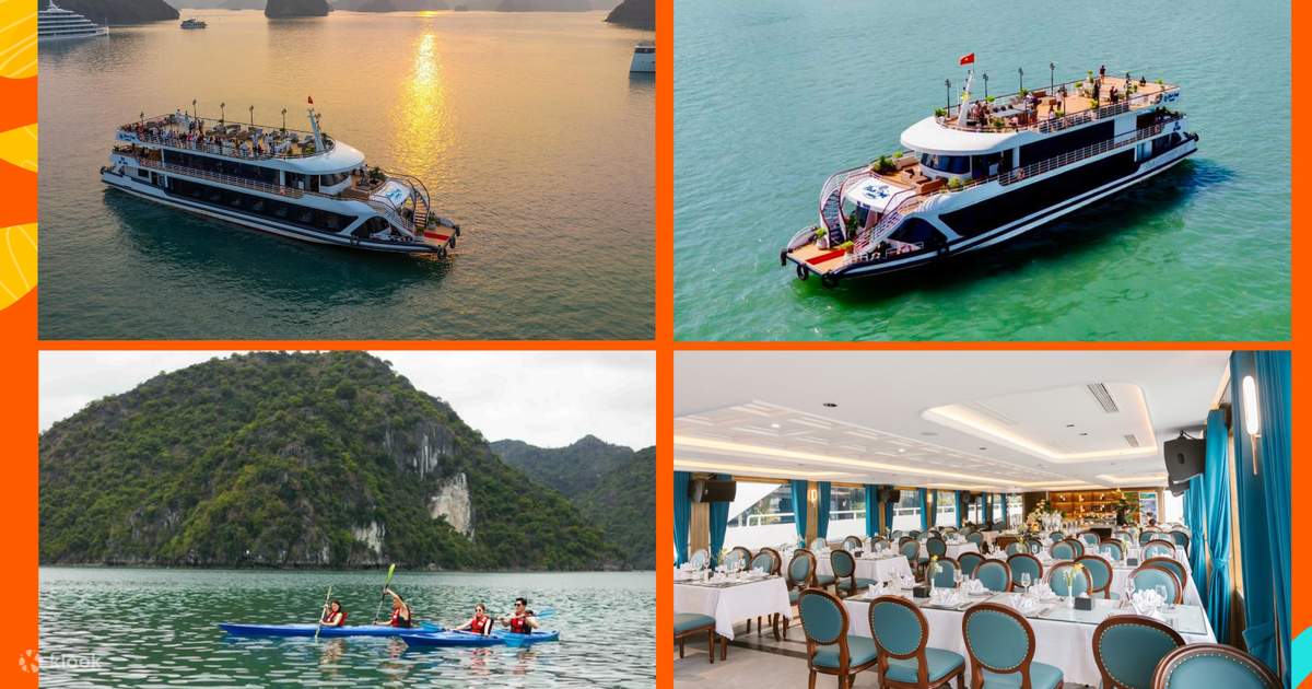 [Rute 2] Tur Sehari Ha Long Bay dengan Kapal Pesiar Mewah Mutiara Hitam Bintang 5 - Klook Indonesia